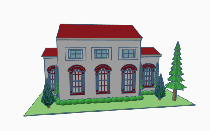 3D design Mansion (requested) - Tinkercad