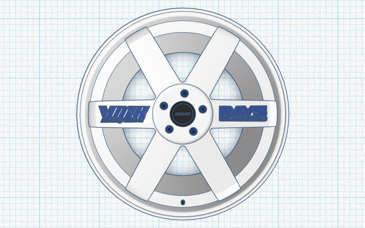 3D design Volk TE37's - Tinkercad