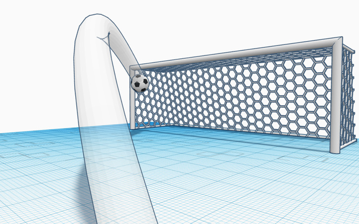 3D design Soccer Goal - Tinkercad