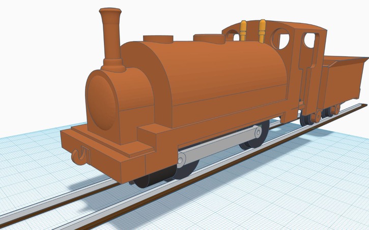 3D design Ffestinog Railway 0-4-0ST+T - Tinkercad