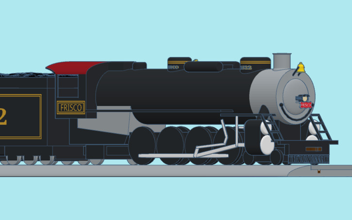 3D design Frisco Class T-54 4-8-2 "Mountain Type" - Tinkercad