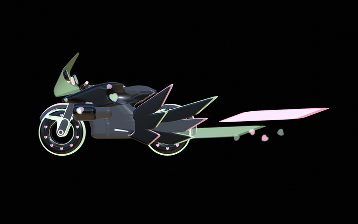 3D design Futuristic Motorcycle - Tinkercad