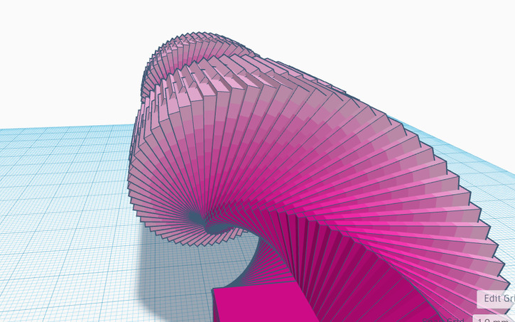 3D design Gradient Spiral - Tinkercad