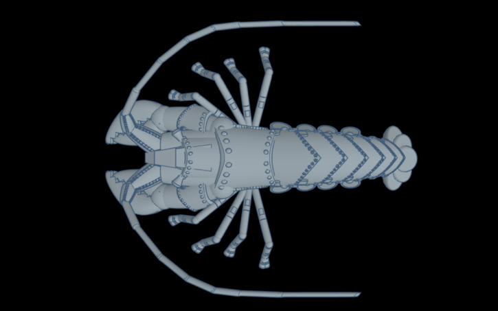 3D design Mechanical Lobster - Tinkercad