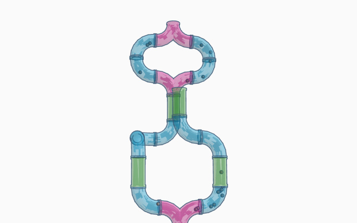 3D design Sim Lab Customizable Marble Run - Tinkercad