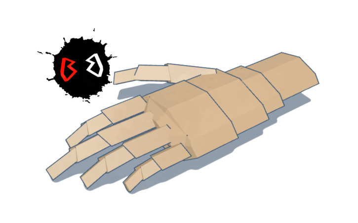 3D design Hand template - Tinkercad