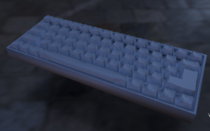 3D design 60% Keyboard - Tinkercad
