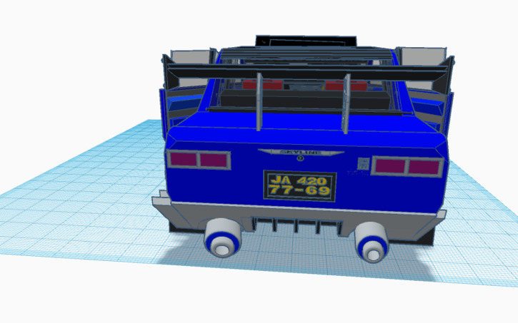 3D design 1972 Nissan Skyline GT-R Hakosuka ( detailed engine bay ...