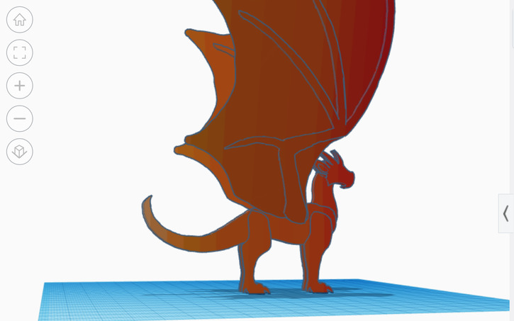3D design Dragon - Tinkercad