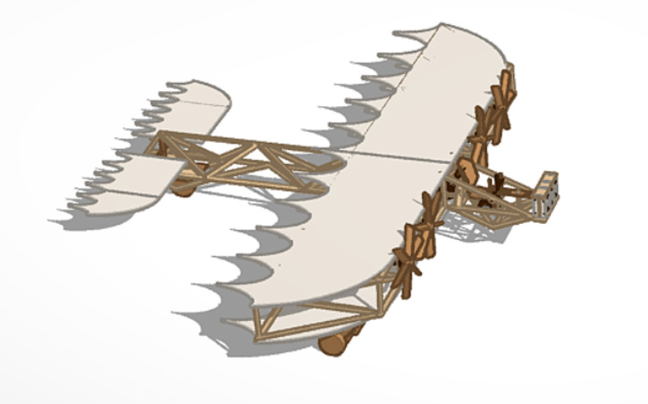 3D design flying machine - Tinkercad