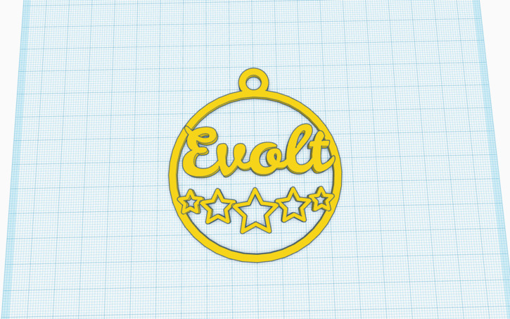 3D design Christmas Ornament - Customizable Name & Ball KIT - Tinkercad