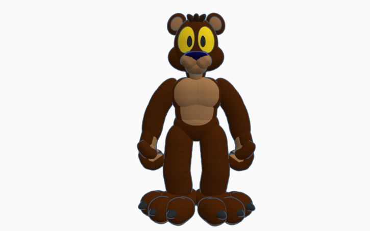 3D design Bear oc template - Tinkercad