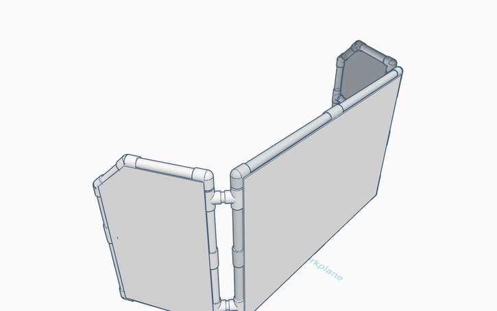 3D design PVC FOLDABLE DJ BOOTH (pics only) - Tinkercad