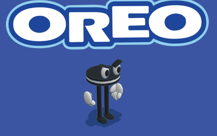 3D design Oreo cookie mascot (My version) - Tinkercad