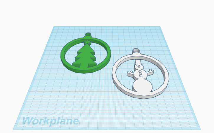 3D design Ornaments - Tinkercad