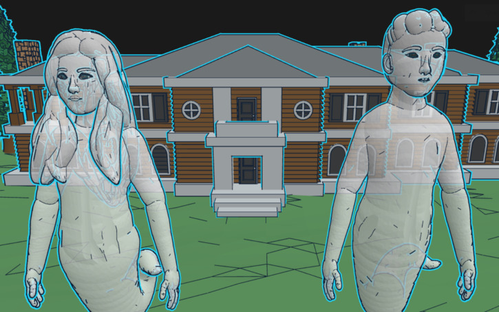 3D design Ghost Family Mansion - Tinkercad