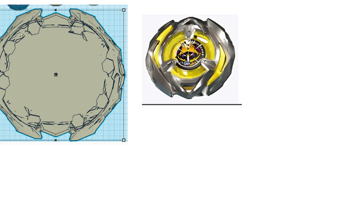 3D design beyblade x - Tinkercad