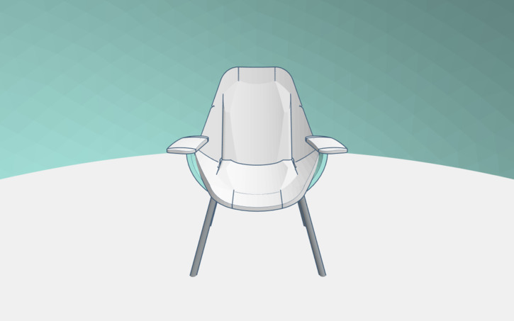 3D design Modern Chair - Tinkercad