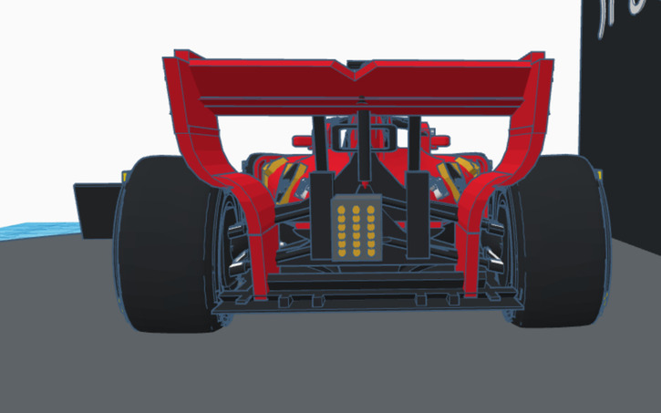 3D design SF1000 Ferrari F1 ultimate - Tinkercad