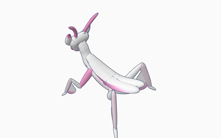 3D design Orchid Mantis - Tinkercad