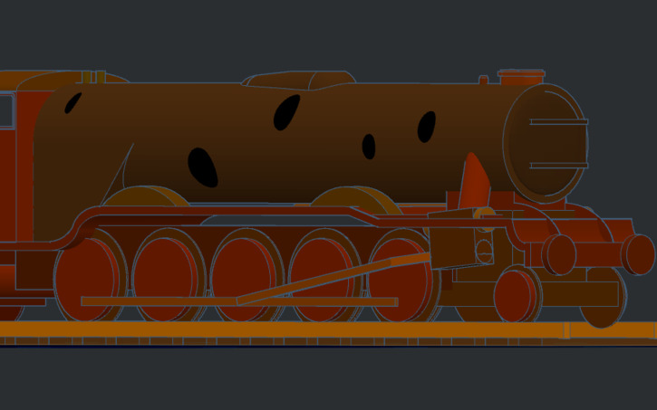 3D design TTTE S8 Ghost Train (The Killdane Experiment) - Tinkercad