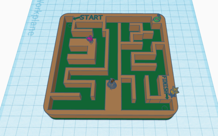 3D design Jungle Maze (Maze Design Challenge) - Tinkercad