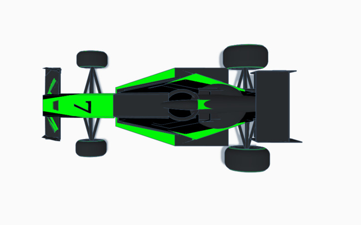3D design Formula 1 Race Car - Tinkercad