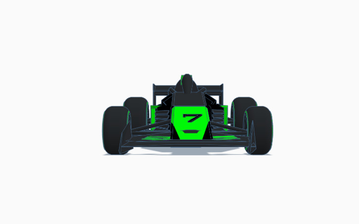 3D design Formula 1 Race Car - Tinkercad