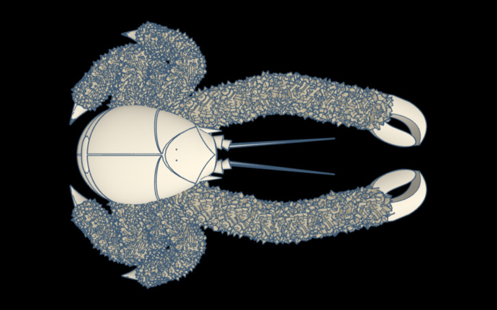 3D design Yeti Crab - Tinkercad
