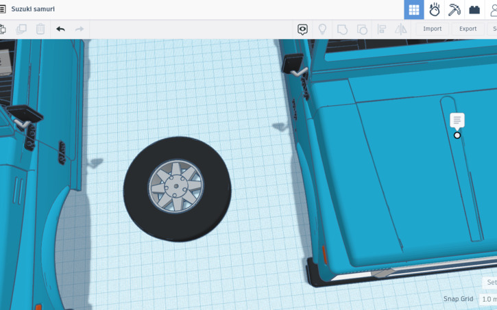 3D design Suzuki Samurai bodys - Tinkercad
