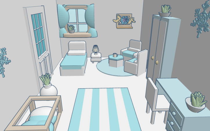 3D design my entry 4 the dream room challenge !! - Tinkercad