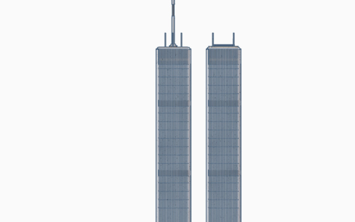 3D design World Trade Center - Tinkercad