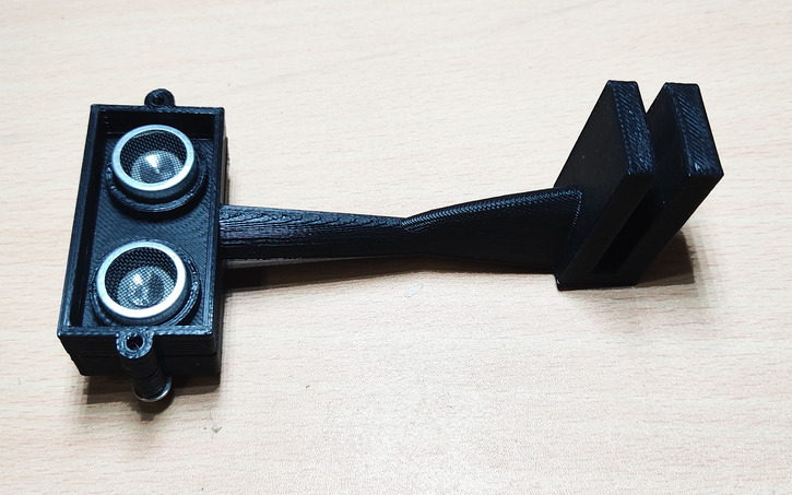 3D design HC-SR04 ultrasonic distance sensor mount - Tinkercad