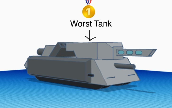 3D design The worst tank - Tinkercad