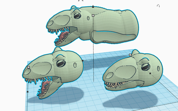 3D design #TinkerTogether-T Rex, 4/8/20 - Tinkercad