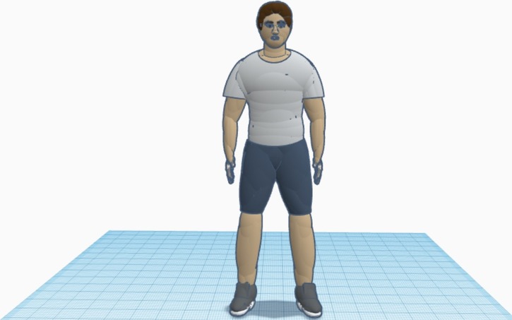 3D design Realistic body model - Tinkercad