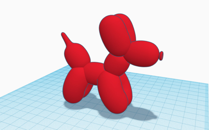 3D design Balloon Dog - Tinkercad