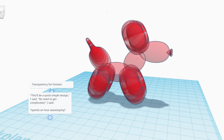 3D design Balloon Dog - Tinkercad