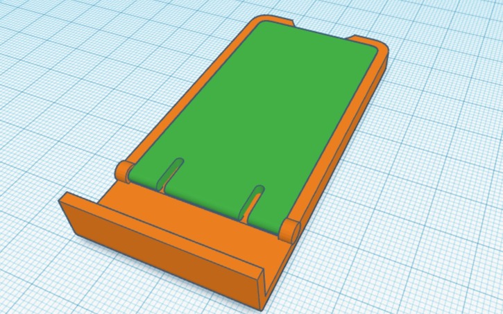 3D design Folding Phone Stand - Tinkercad