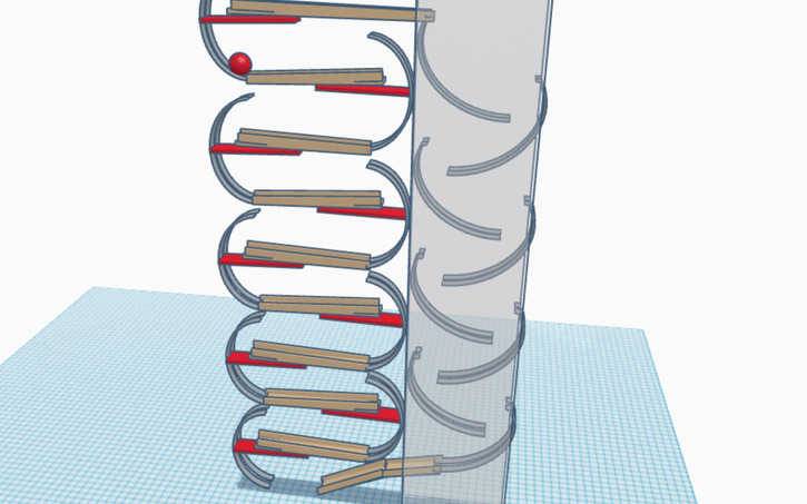 3D design Sim Lab Marble Climbing Machine. - Tinkercad