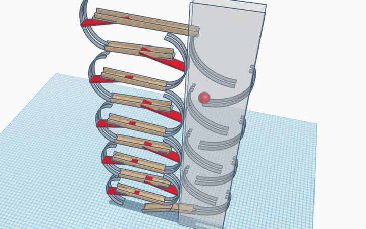 3D design Sim Lab Marble Climbing Machine. - Tinkercad