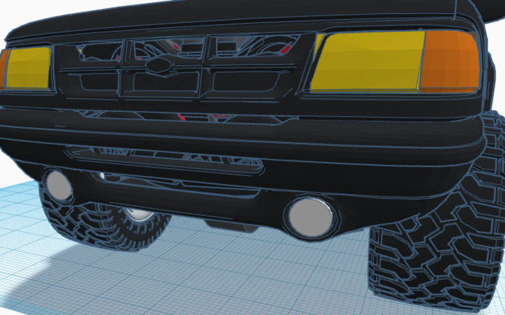 3D design Ford ranger but a detailed scan - Tinkercad