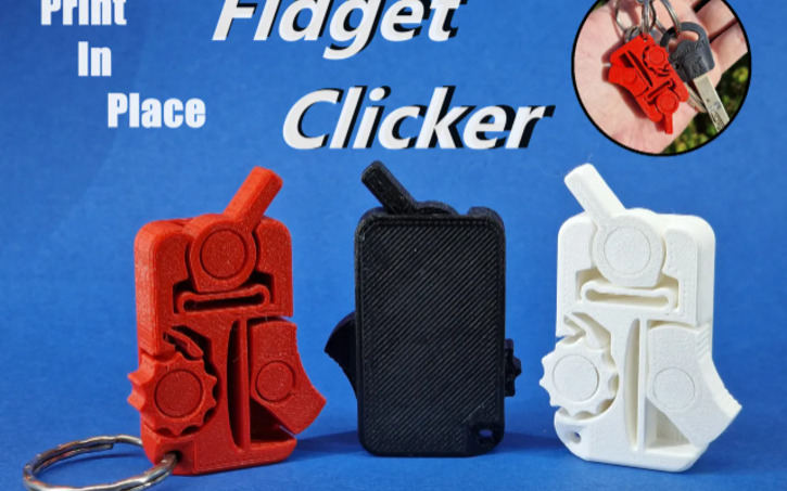 3D design fidget clicker - Tinkercad