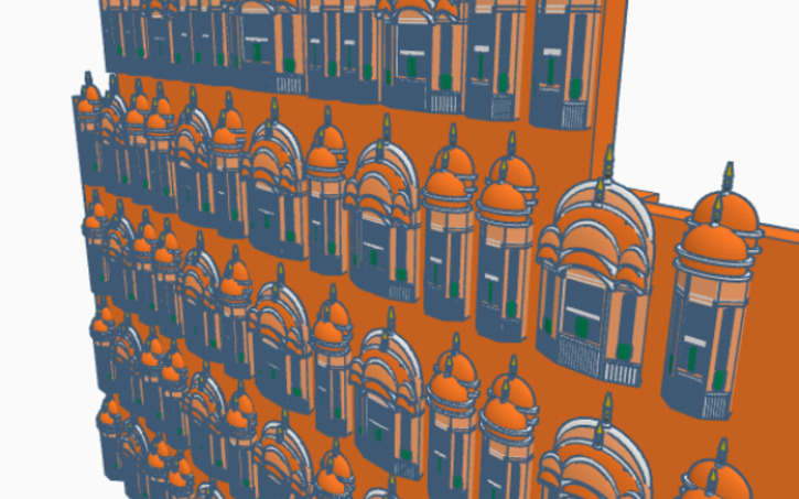 3D design Hawa Mahal Jaipur - Tinkercad