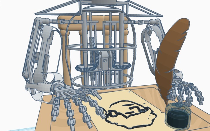 3D design Functional Drawing Automaton - Tinkercad