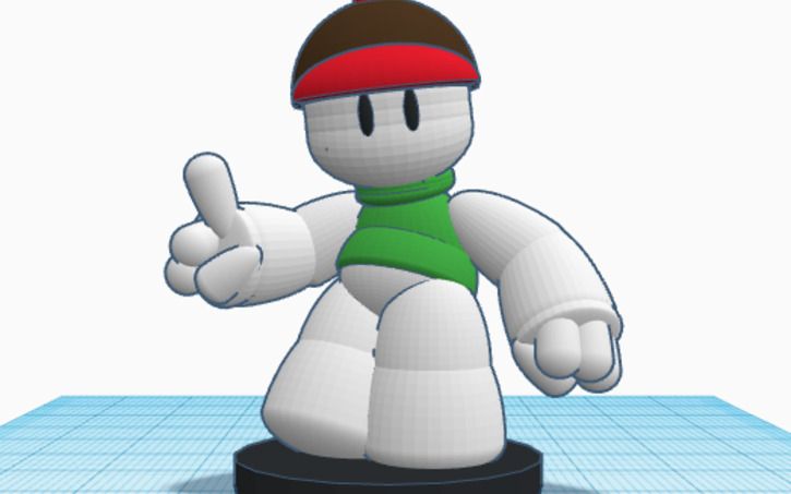 3D design Nowa (styled) figurestand - Tinkercad