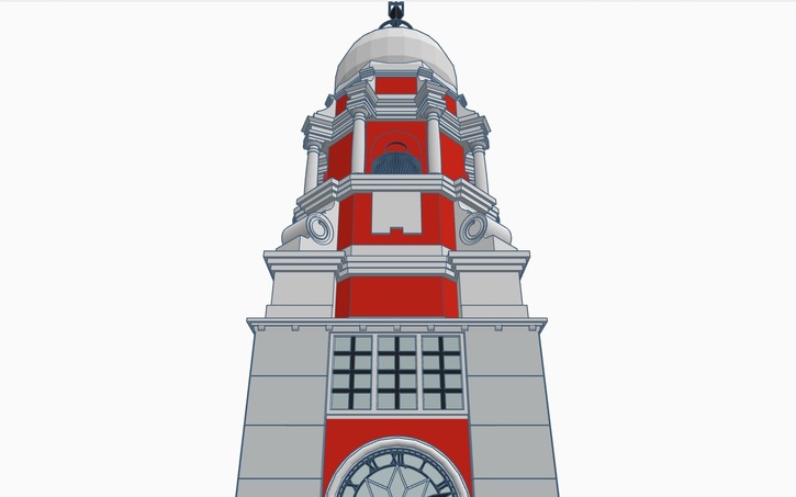 3D design Clock Tower Edwardian - Tinkercad