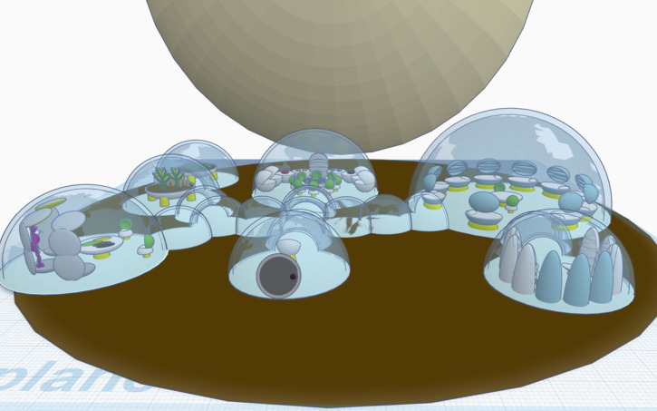 3D design Dome Research Center - Tinkercad