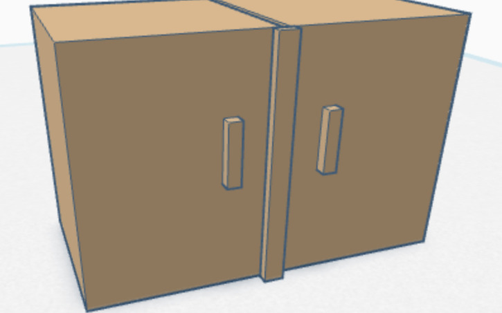 3D design Easy beginners cupboard - Tinkercad