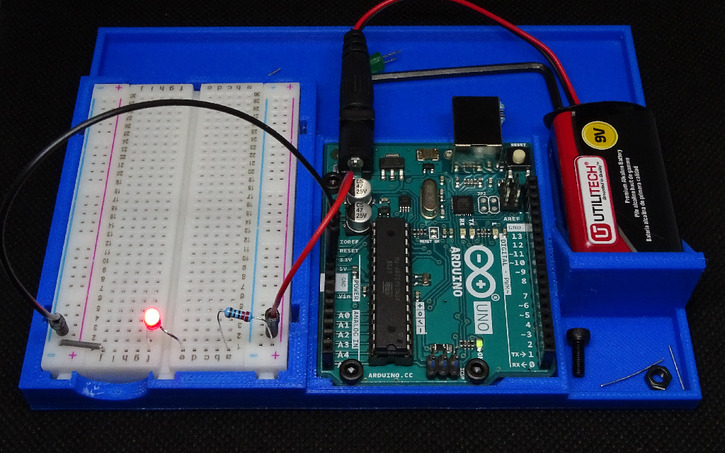 3D design Arduino UNO Project Holder BL - Tinkercad